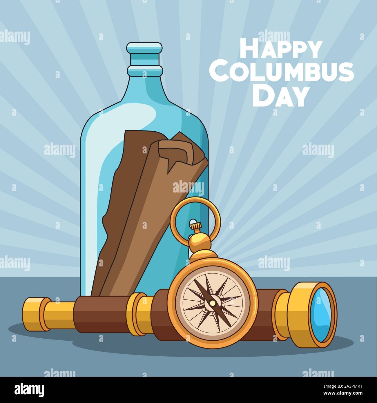 Vintage compass christopher columbus Stock Vector Images - Alamy