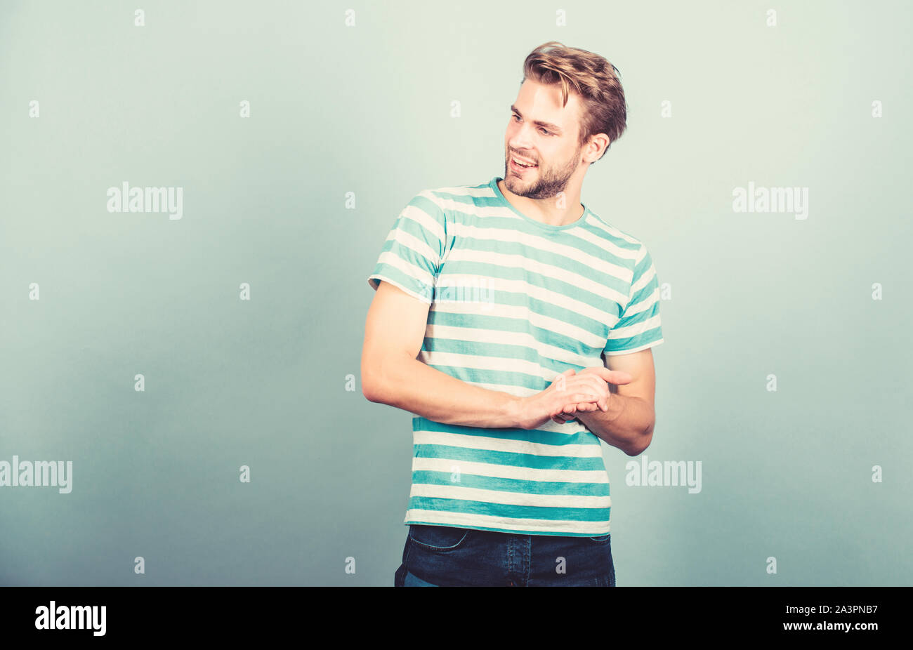 Man Handsome Hipster Bristle Facial Hair Smiling Happy Face Happiness