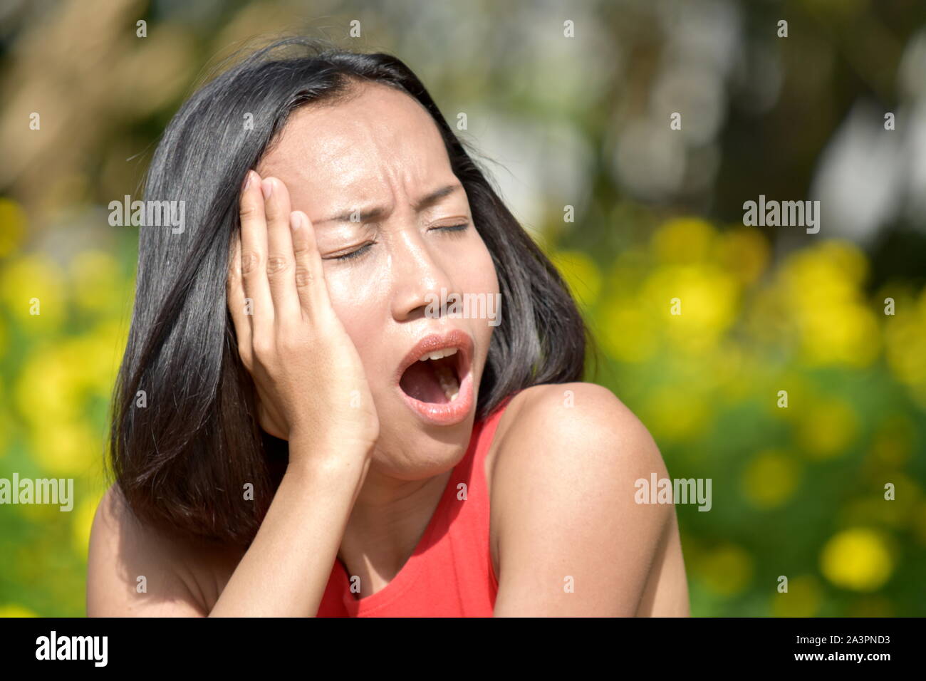 Sleepy lady hi-res stock photography and images - Alamy