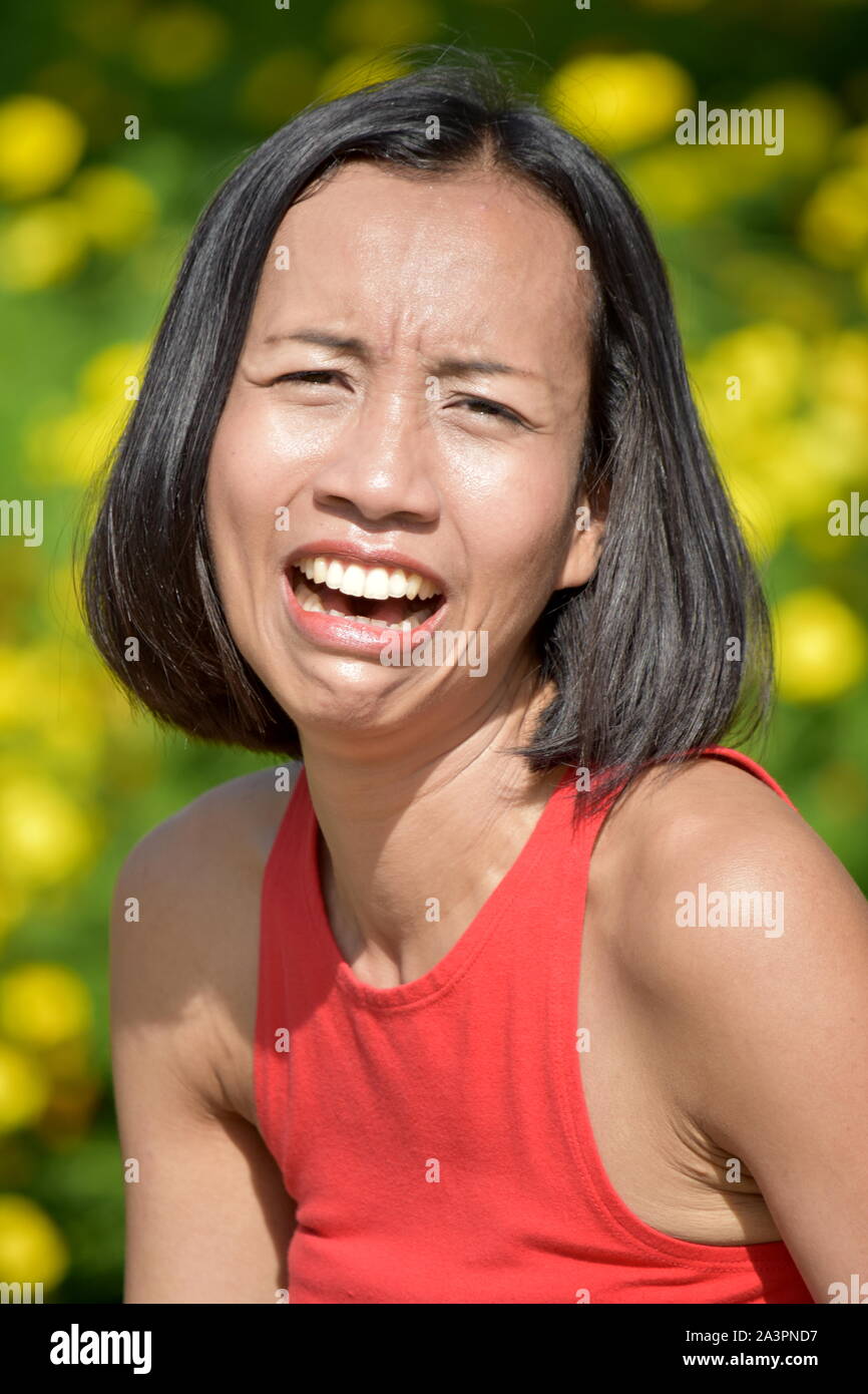 Tearful Adult Female Stock Photo - Alamy