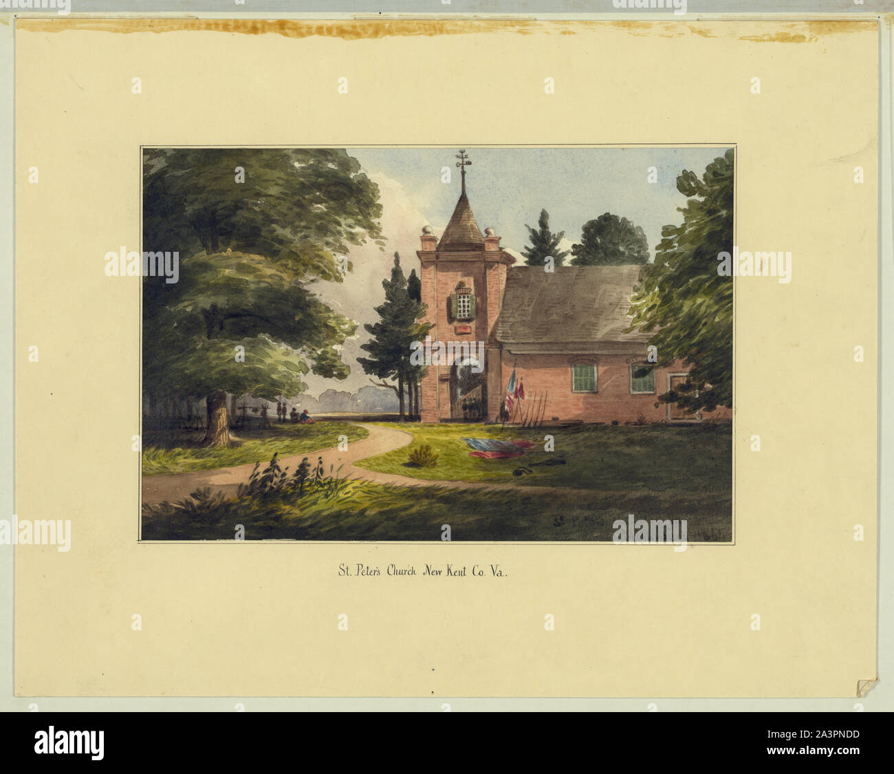 St. Peter's Church New Kent Co. Va Stock Photo - Alamy