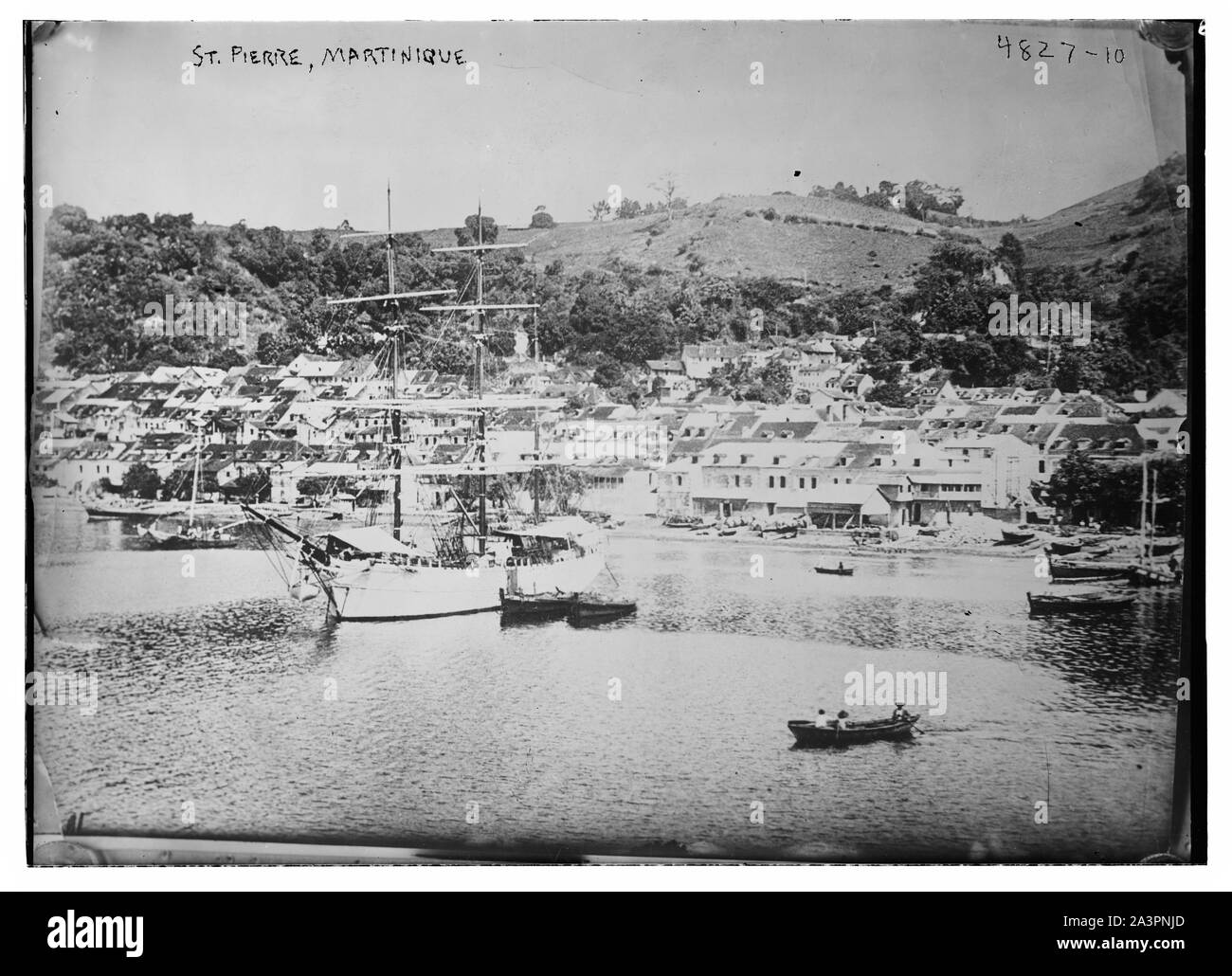 Martinique st pierre martinique Black and White Stock Photos & Images ...