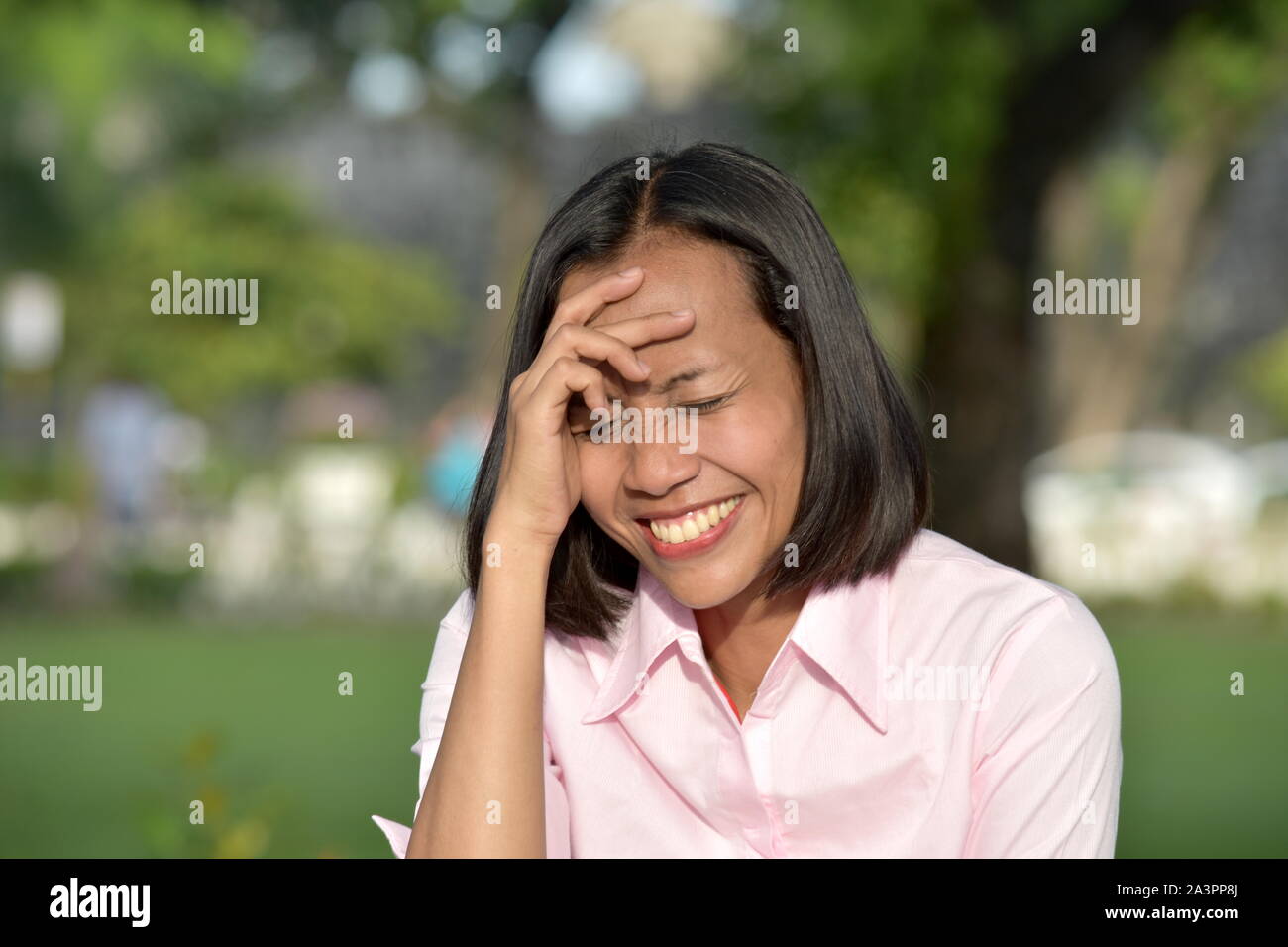 Contemplative Pretty Person Stock Photo - Alamy