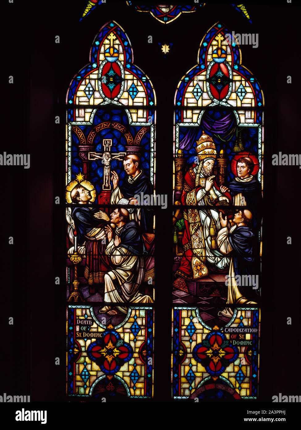 Stained glass st. dominic hi-res stock photography and images - Alamy