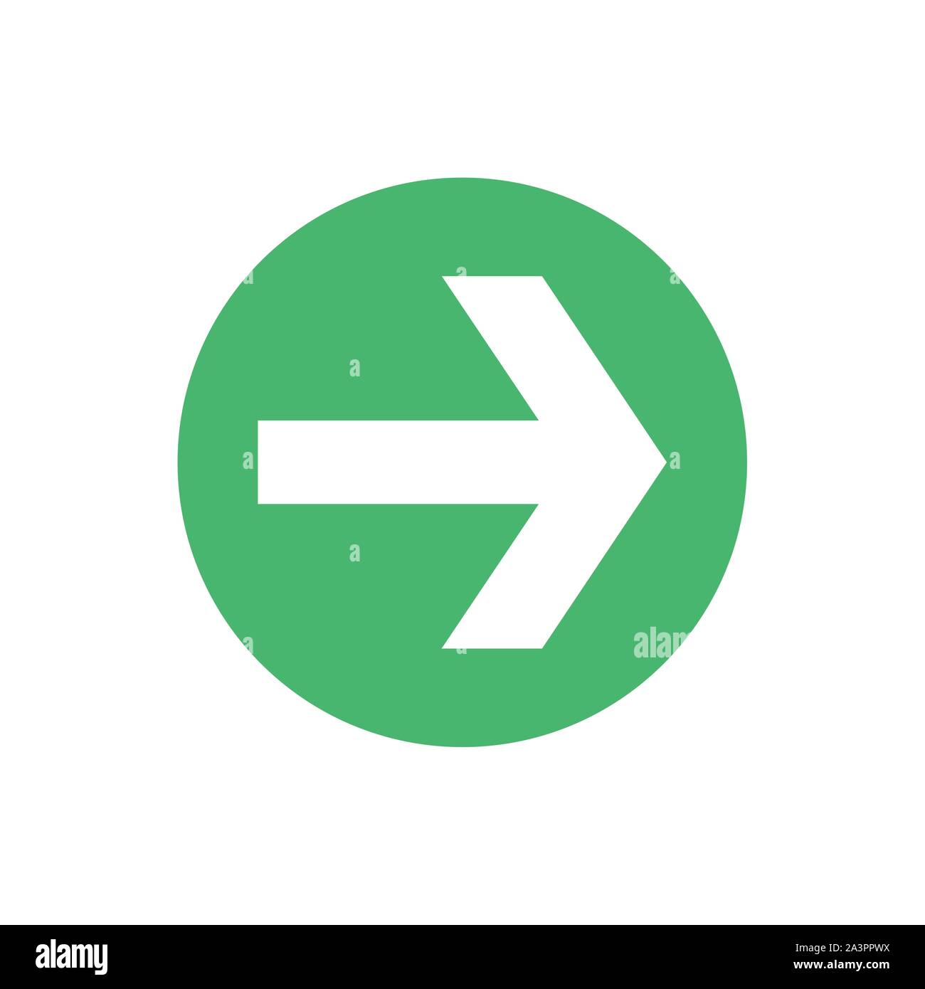 icon of arrow in color circle illustration illustration Stock Vector ...