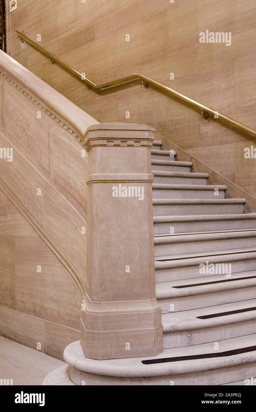 Stair detail, U.S. Courthouse and Post Office, Pittsburgh, Pennsylvania ...
