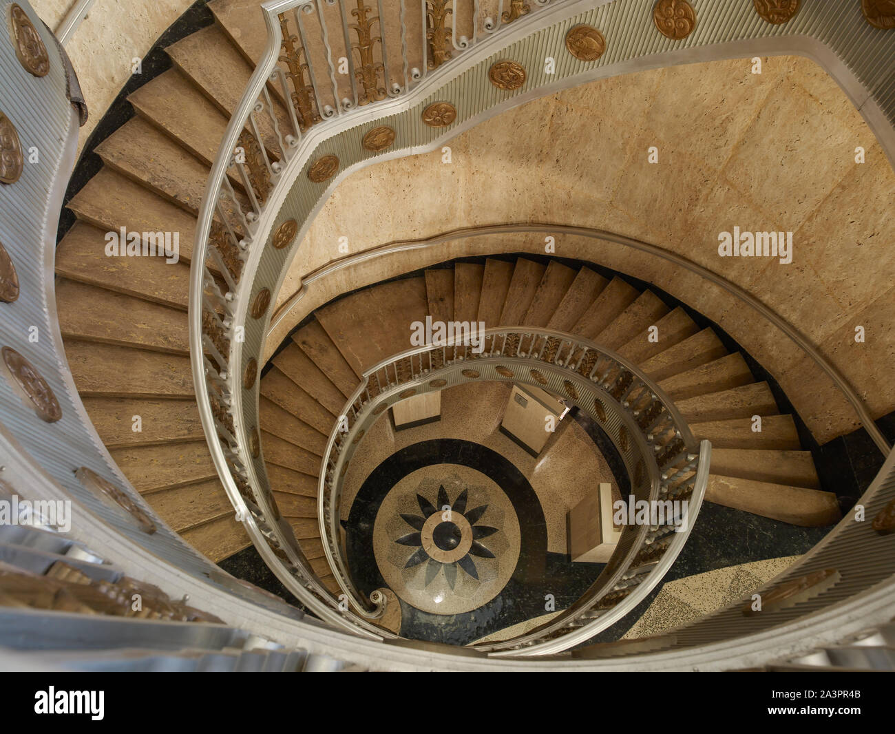 Stair detail, U.S. Custom House, Philadelphia, Pennsylvania Stock Photo ...