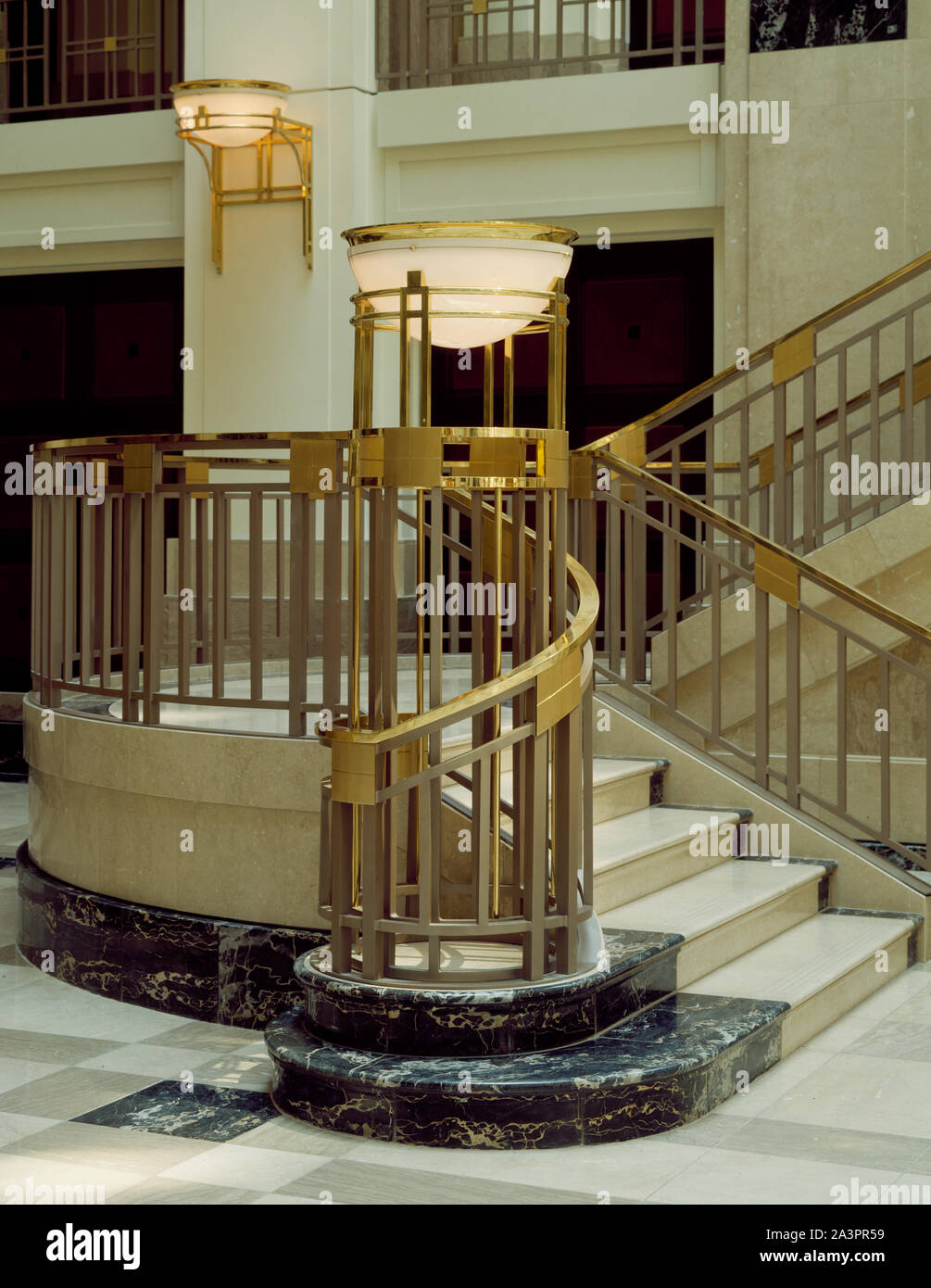 Staircase in the Homer Building, an office building near Metro Center ...