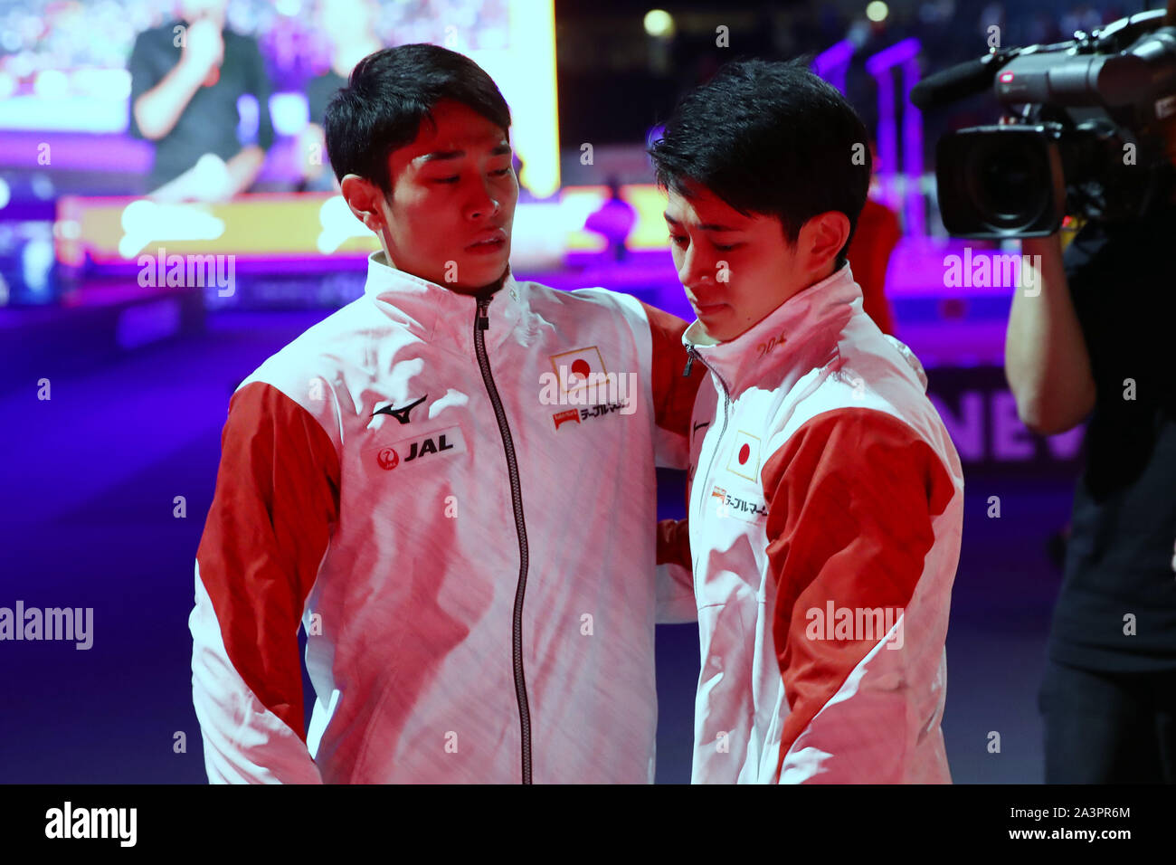 Stuttgart, Germany. 9th Oct, 2019. (L-R) Wataru Tanigawa, Kakeru ...