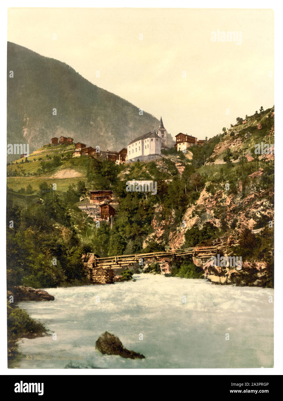 Village in switzerland mountain Cut Out Stock Images & Pictures - Alamy