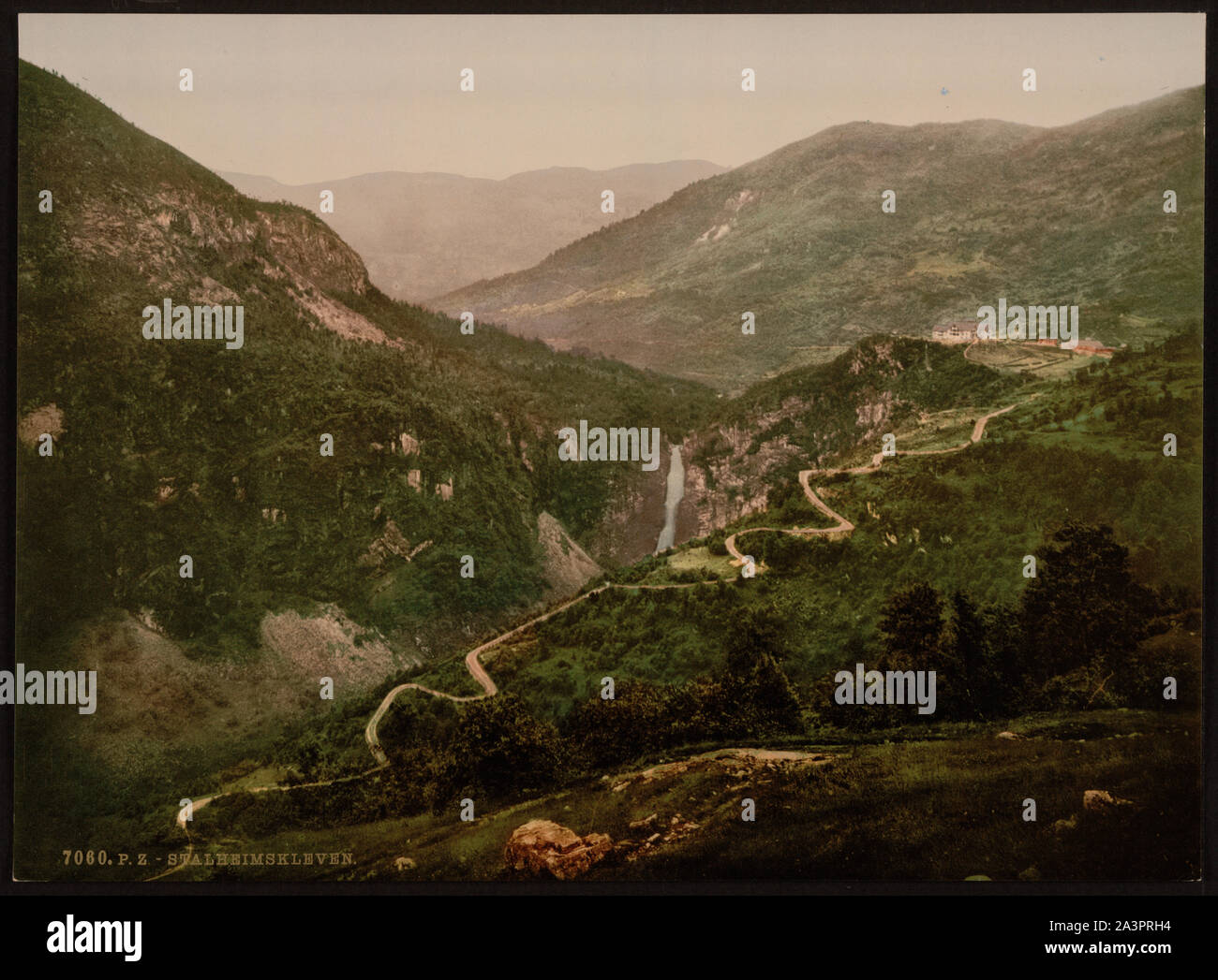 Stalheimskleven [Norway] Print shows Stalheimskelven (Stalheimskleiva ...