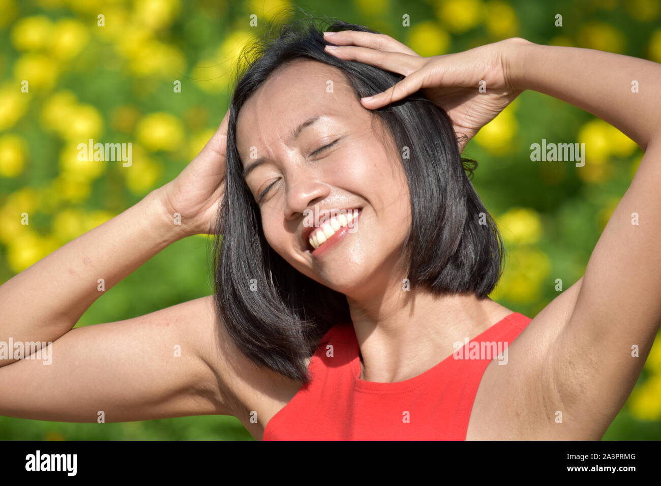 Contemplative Adult Female Stock Photo - Alamy