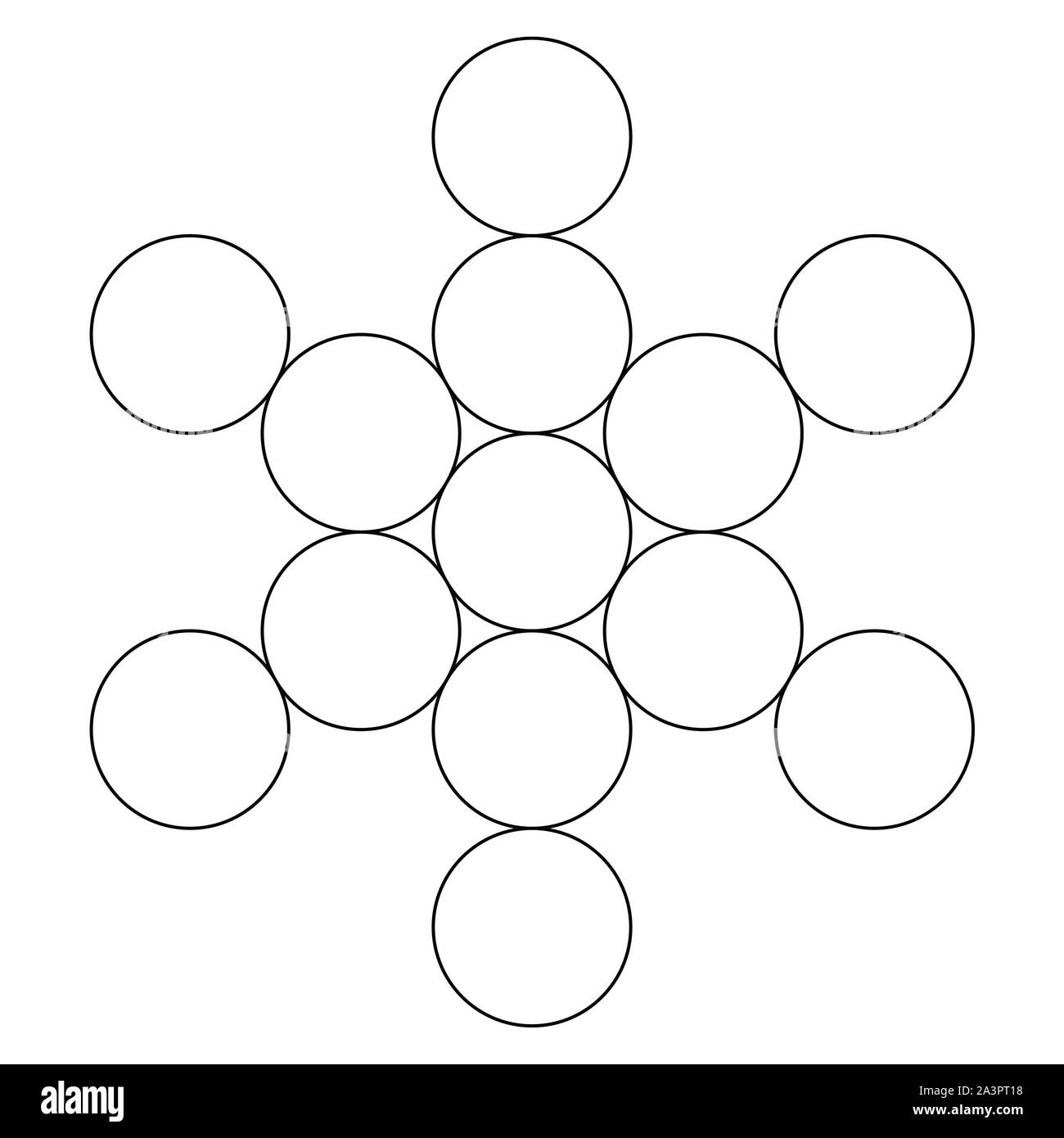 Fruit of life 13 circles Stock Vector Image & Art - Alamy