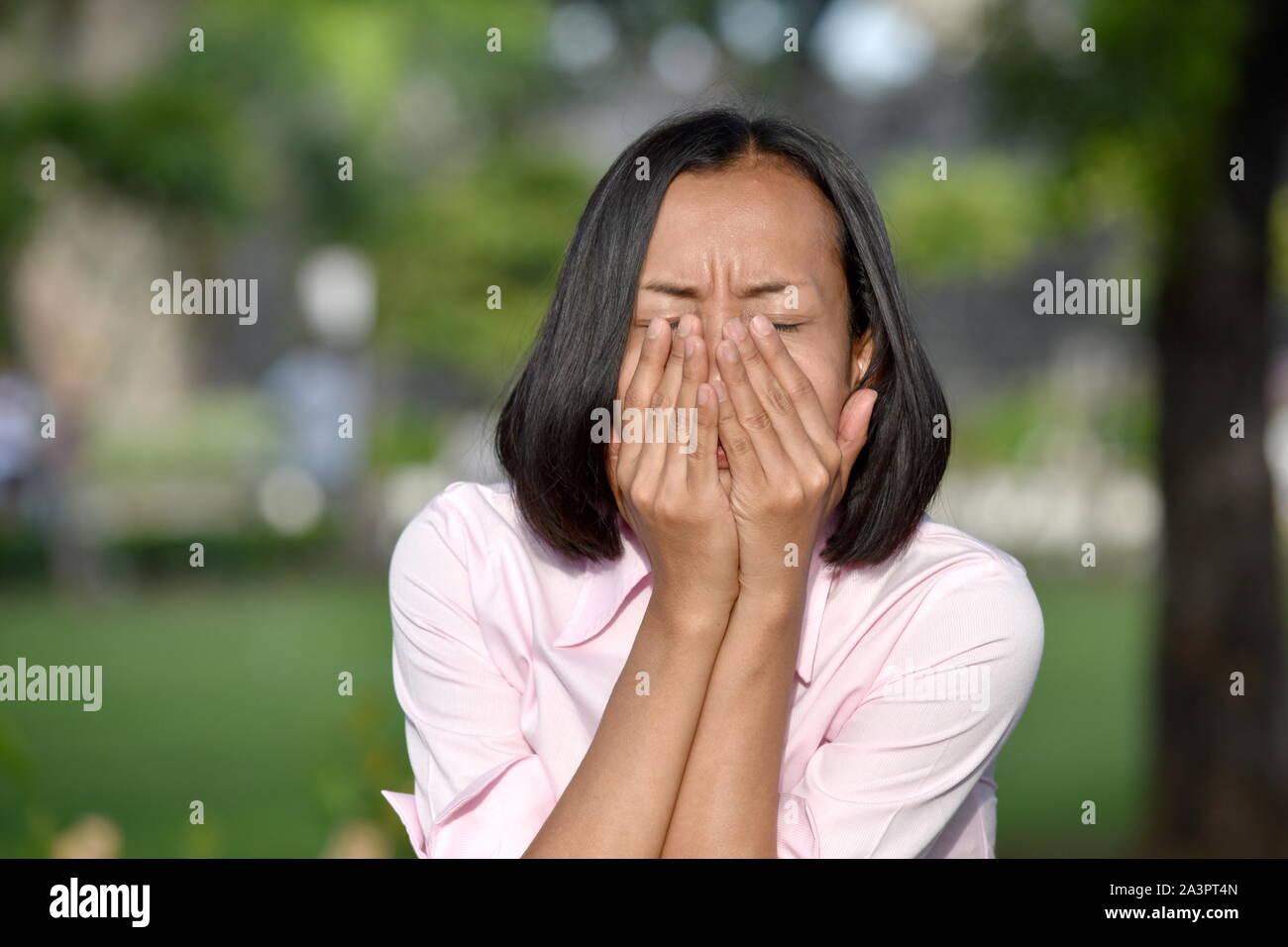 Female And Disappointment Stock Photo - Alamy