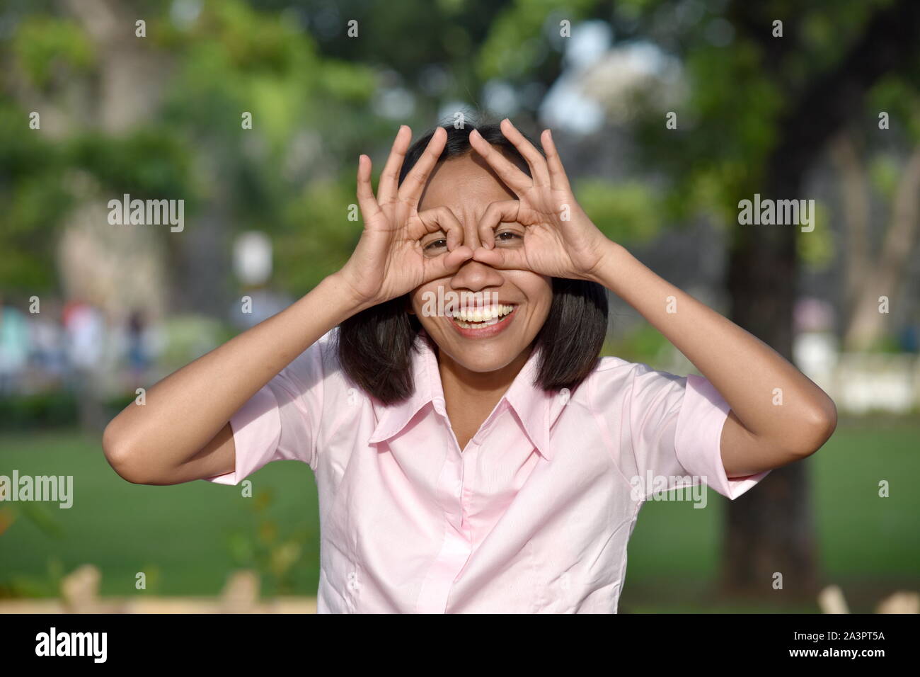 An Adult Female Looking Stock Photo - Alamy