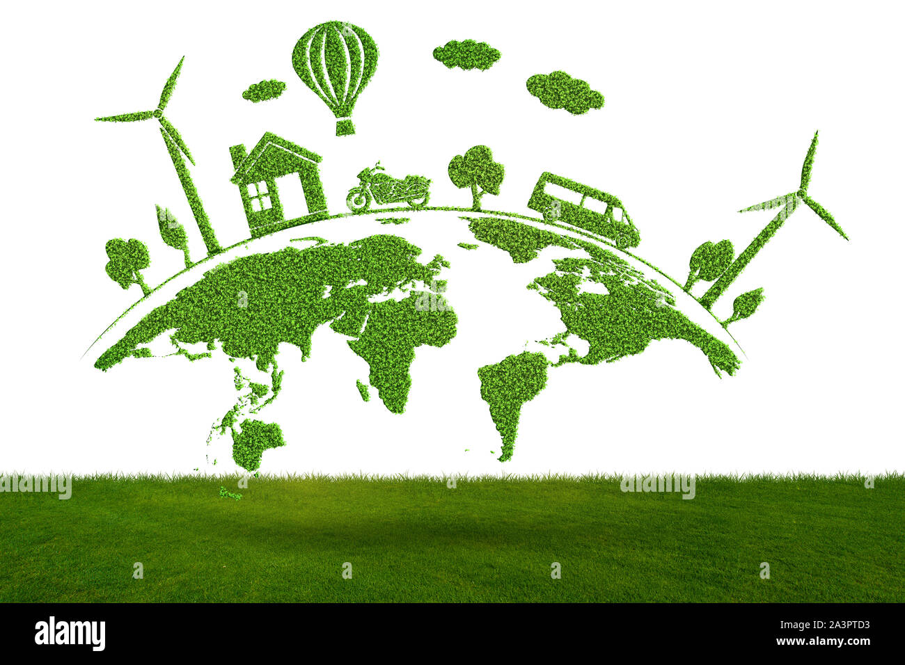 The concept of environmental protection - 3d rendering Stock Photo - Alamy