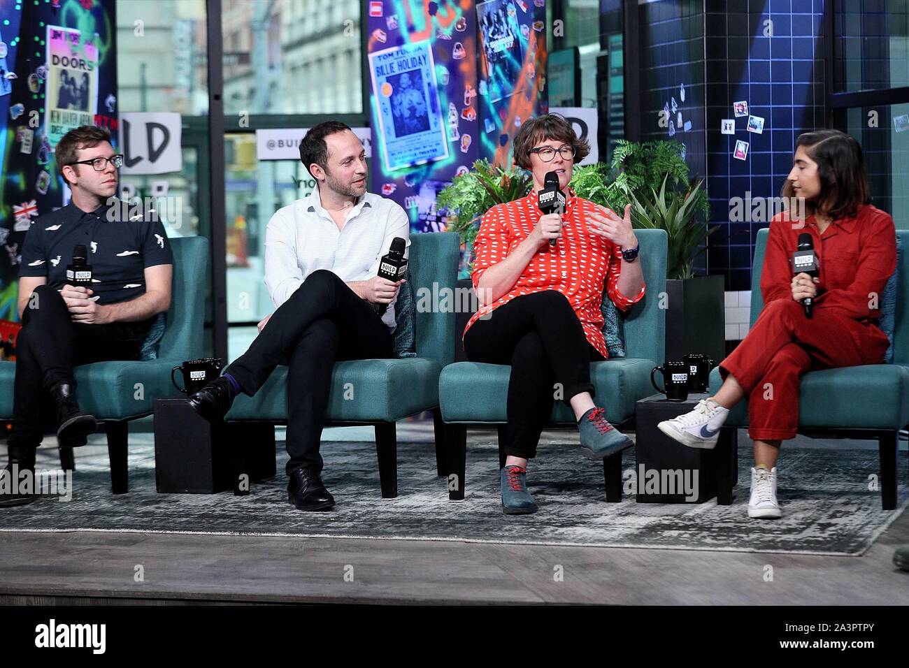 New York, NY, USA. 9th Oct, 2019. Nick McCarthy, David Hatkoff, Alexis ...