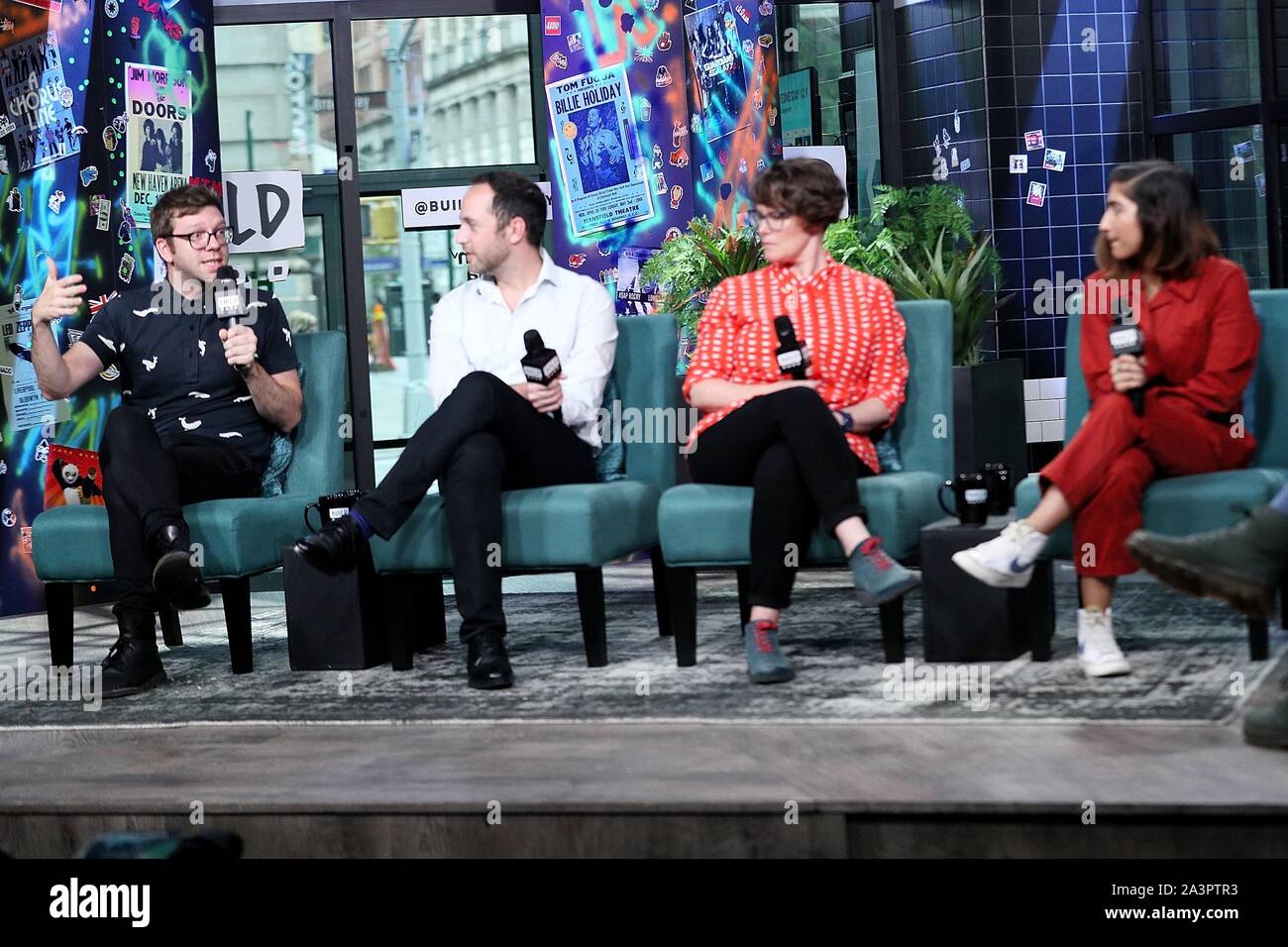 New York, NY, USA. 9th Oct, 2019. Nick McCarthy, David Hatkoff, Alexis ...