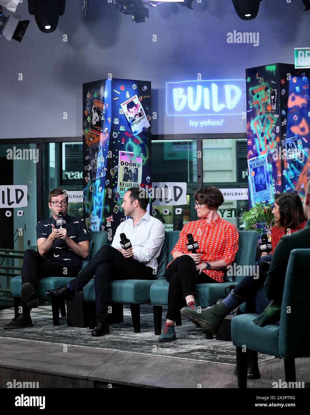 New York, NY, USA. 9th Oct, 2019. Nick McCarthy, David Hatkoff, Alexis ...