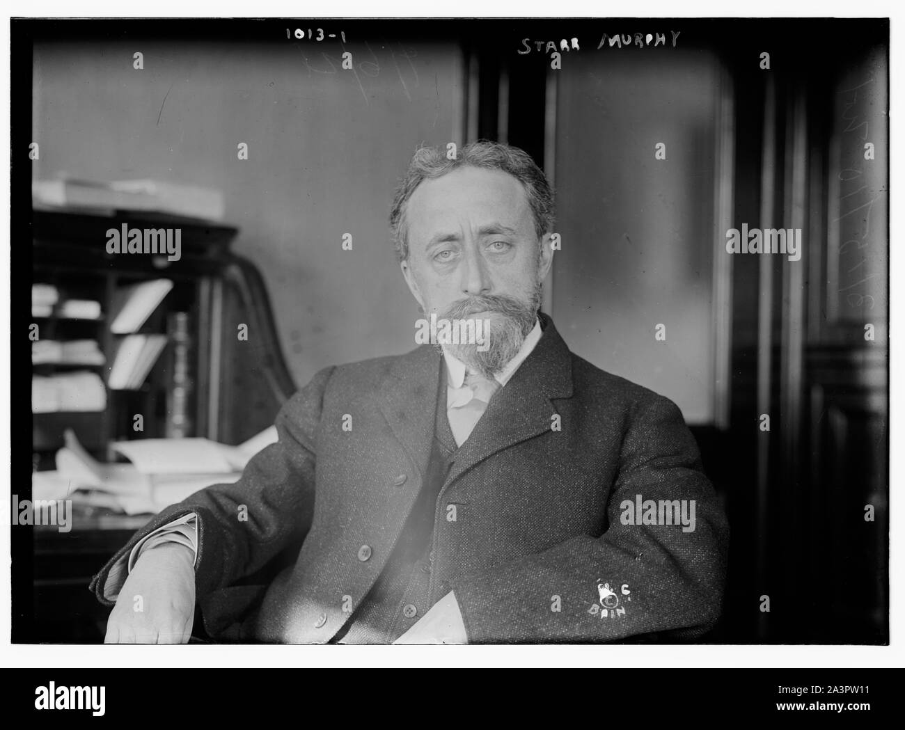 Starr Murphy seated Stock Photo - Alamy