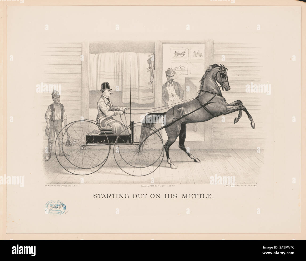 Starting out on his mettle Stock Photo - Alamy