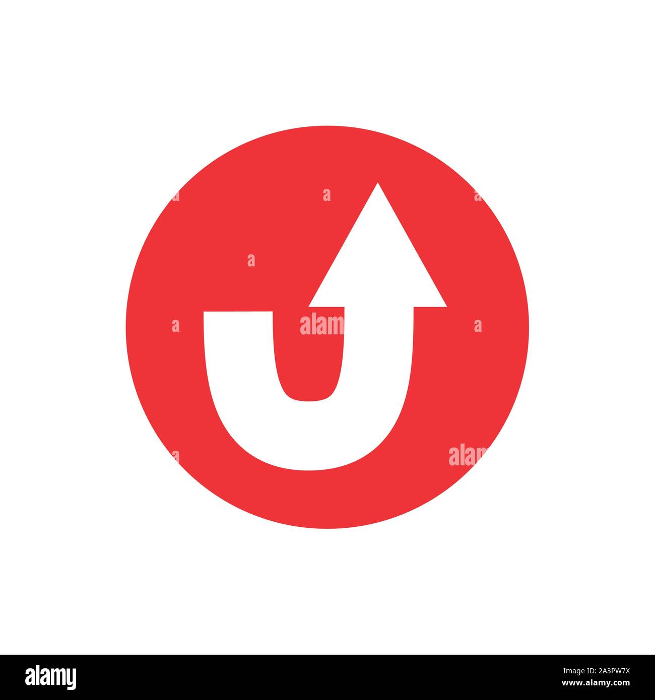 Yellow circle arrow around Stock Vector Images - Alamy