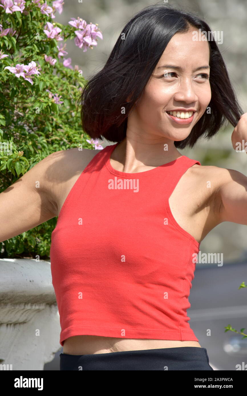 Happy Adult Female Stock Photo - Alamy