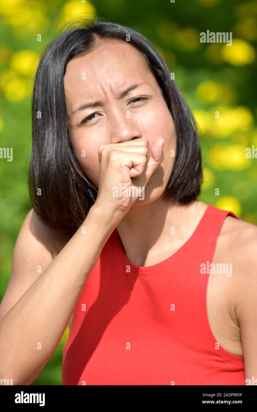 Woman And Illness Stock Photo - Alamy