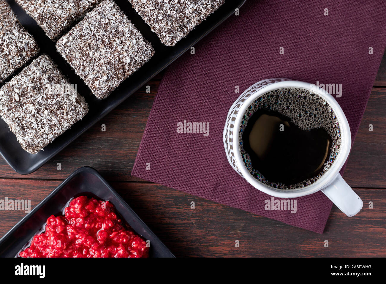 Lamingtons with jam hi-res stock photography and images - Alamy