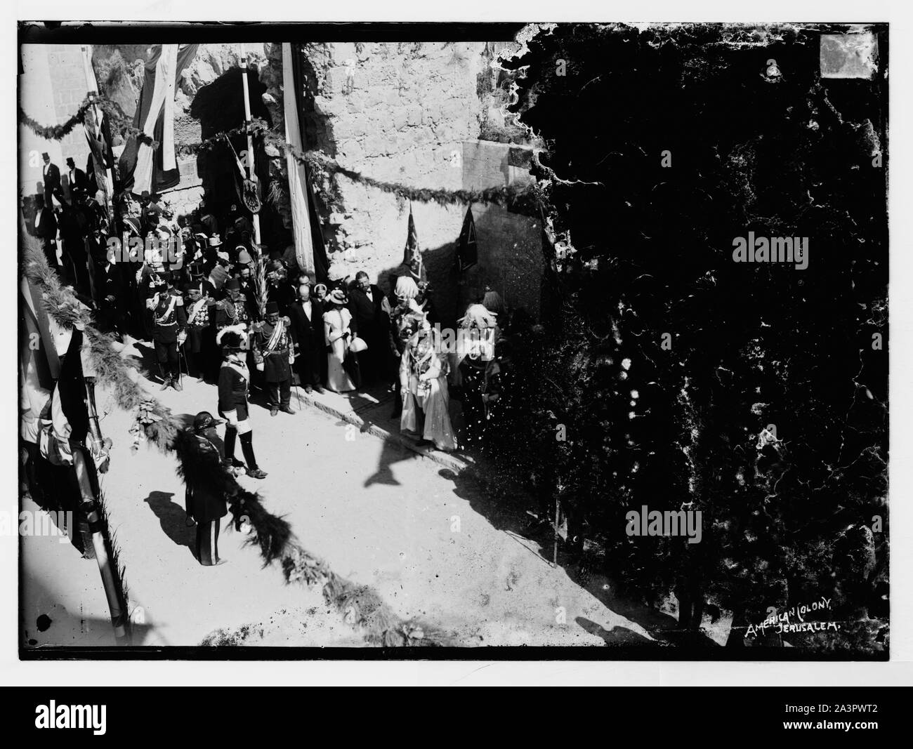 State visit to Jerusalem of Wilhelm II of Germany in 1898. Emperor and ...