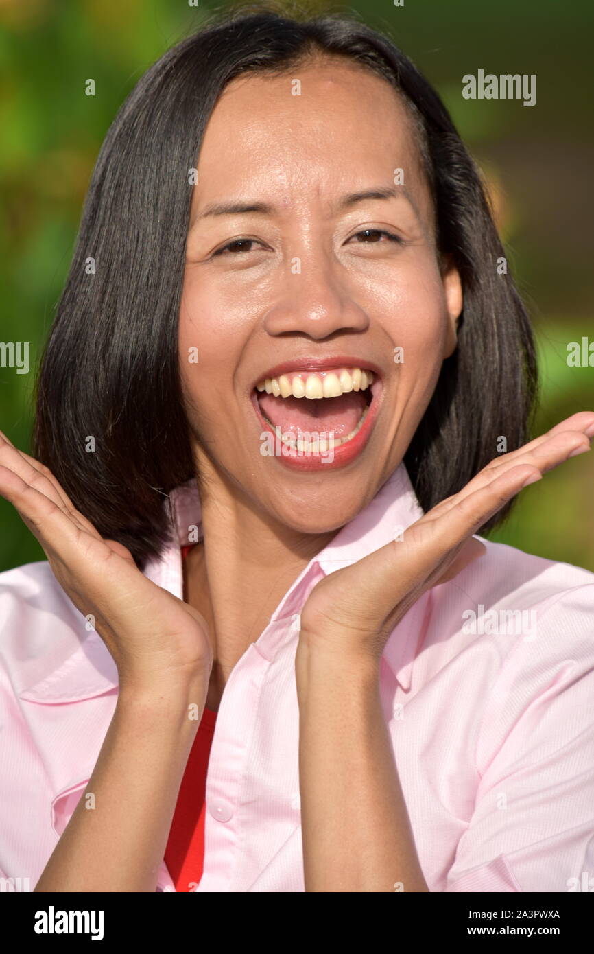 Surprised youthful diverse person hi-res stock photography and images ...