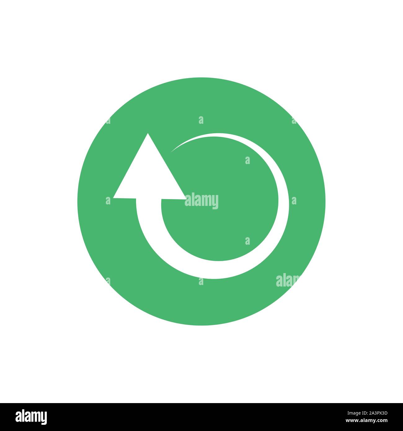 icon of reload arrow in color circle illustration Stock Vector Image ...