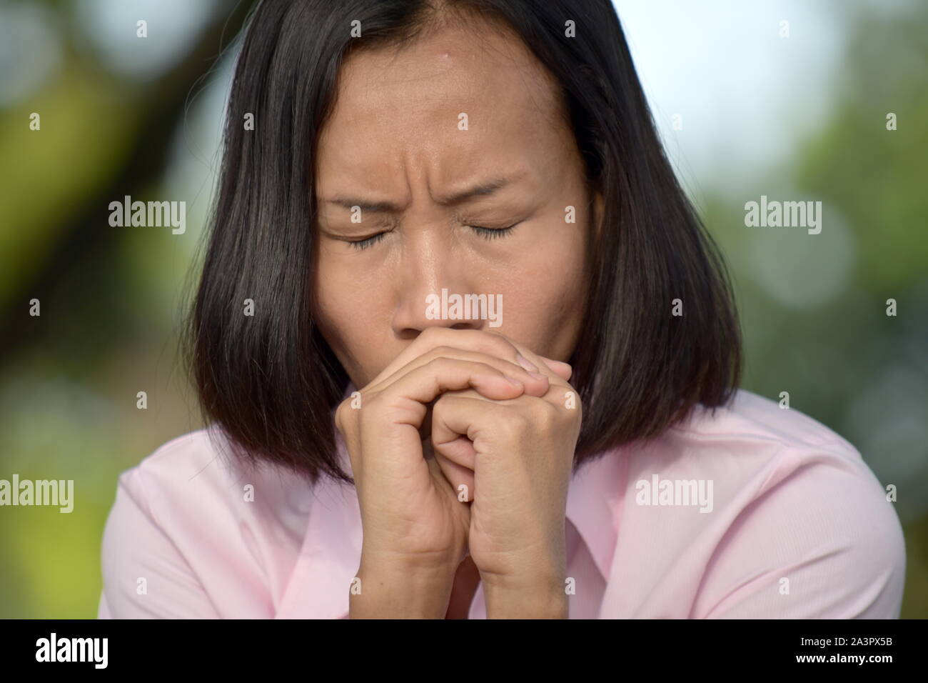 Diverse Female Praying Stock Photo - Alamy