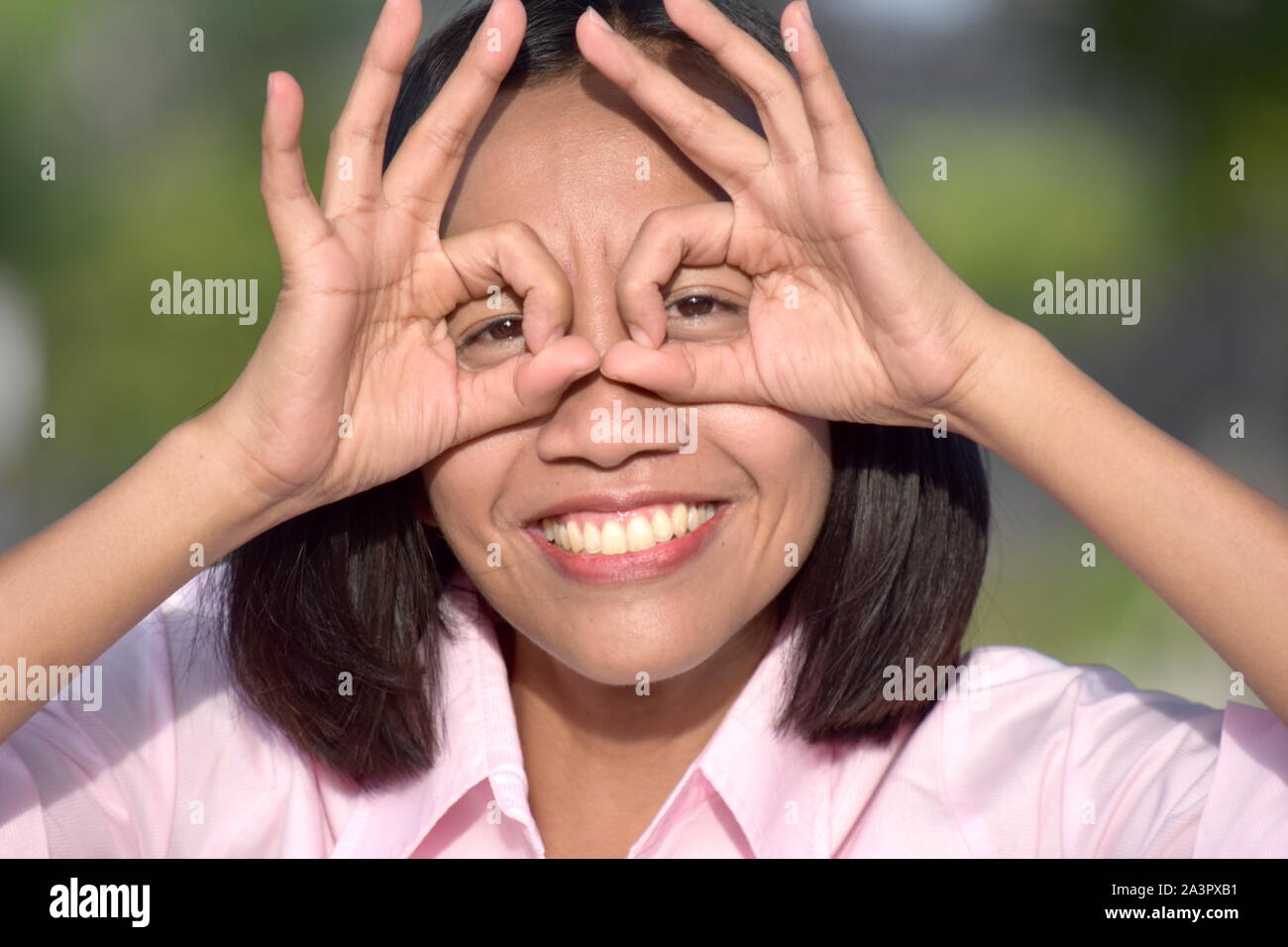 An Asian Woman Searching Stock Photo - Alamy
