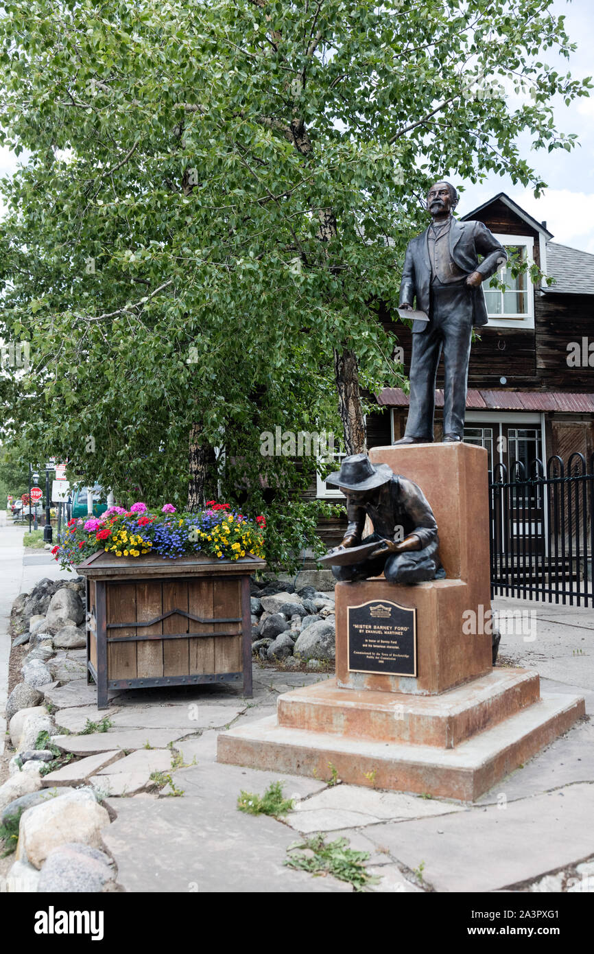 Barney ford statue hi-res stock photography and images - Alamy