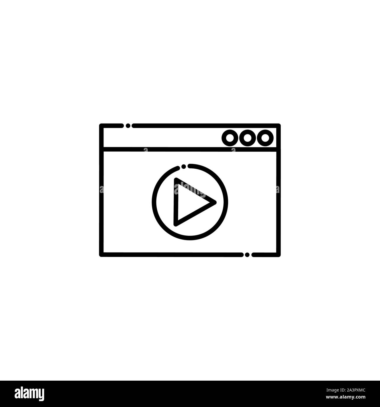 Social media and multimedia play icon, Apps communication digital ...