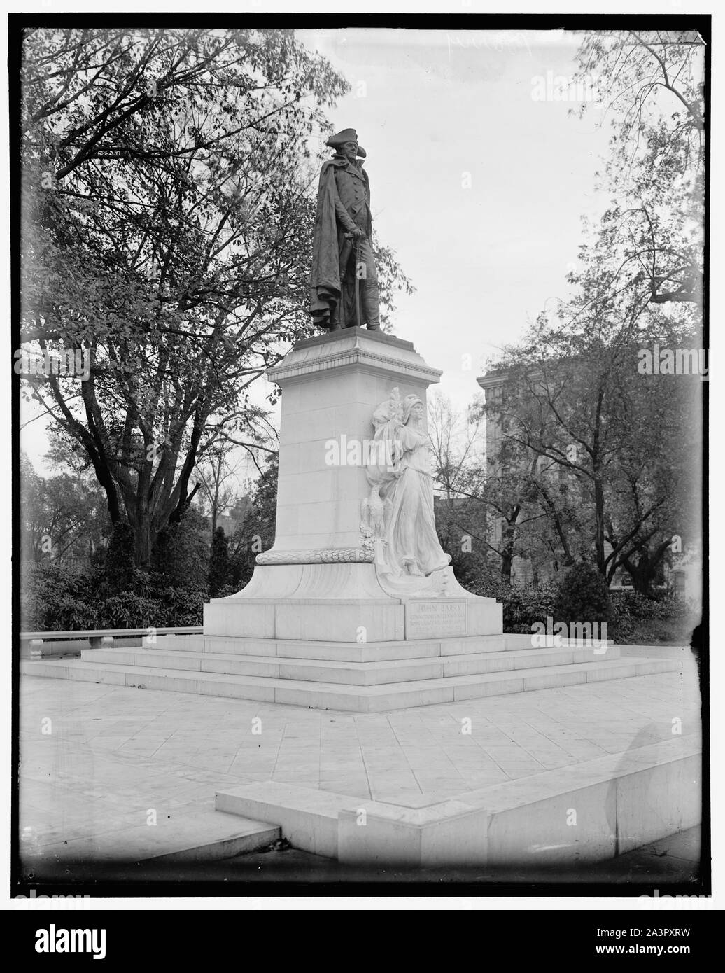 Statue of John Barry, Commodore United States Navy Stock Photo - Alamy