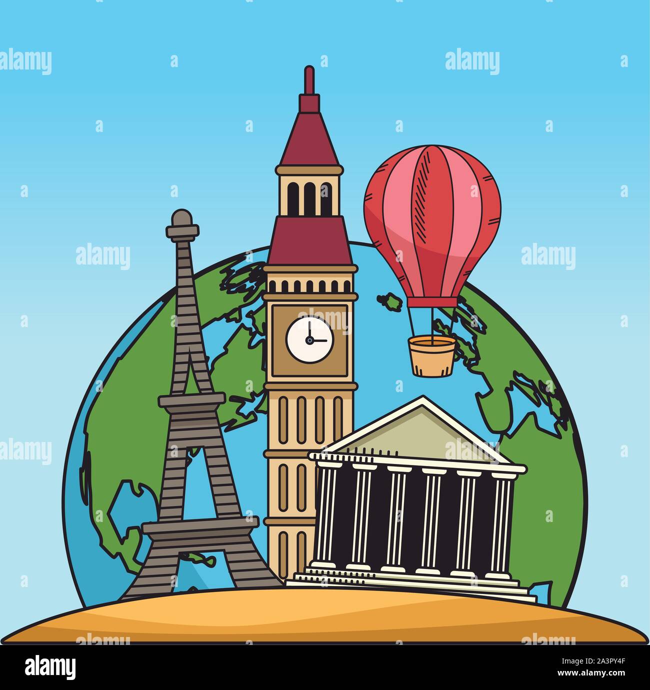 earth planet and world travel design Stock Vector Image & Art - Alamy