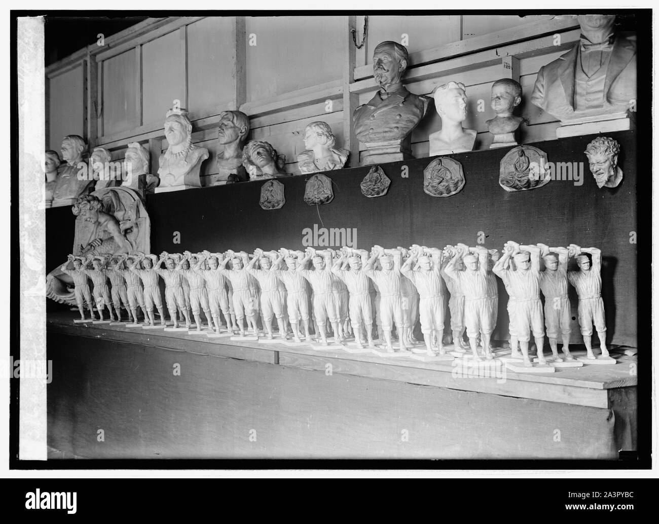 Statues of Walter Johnson at Dunbar studio, 11/12/24 Stock Photo - Alamy