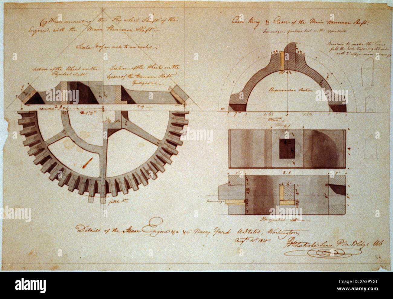 Steam engine, Washington Navy Yard, Washington, D.C. Steam engine, cam ...