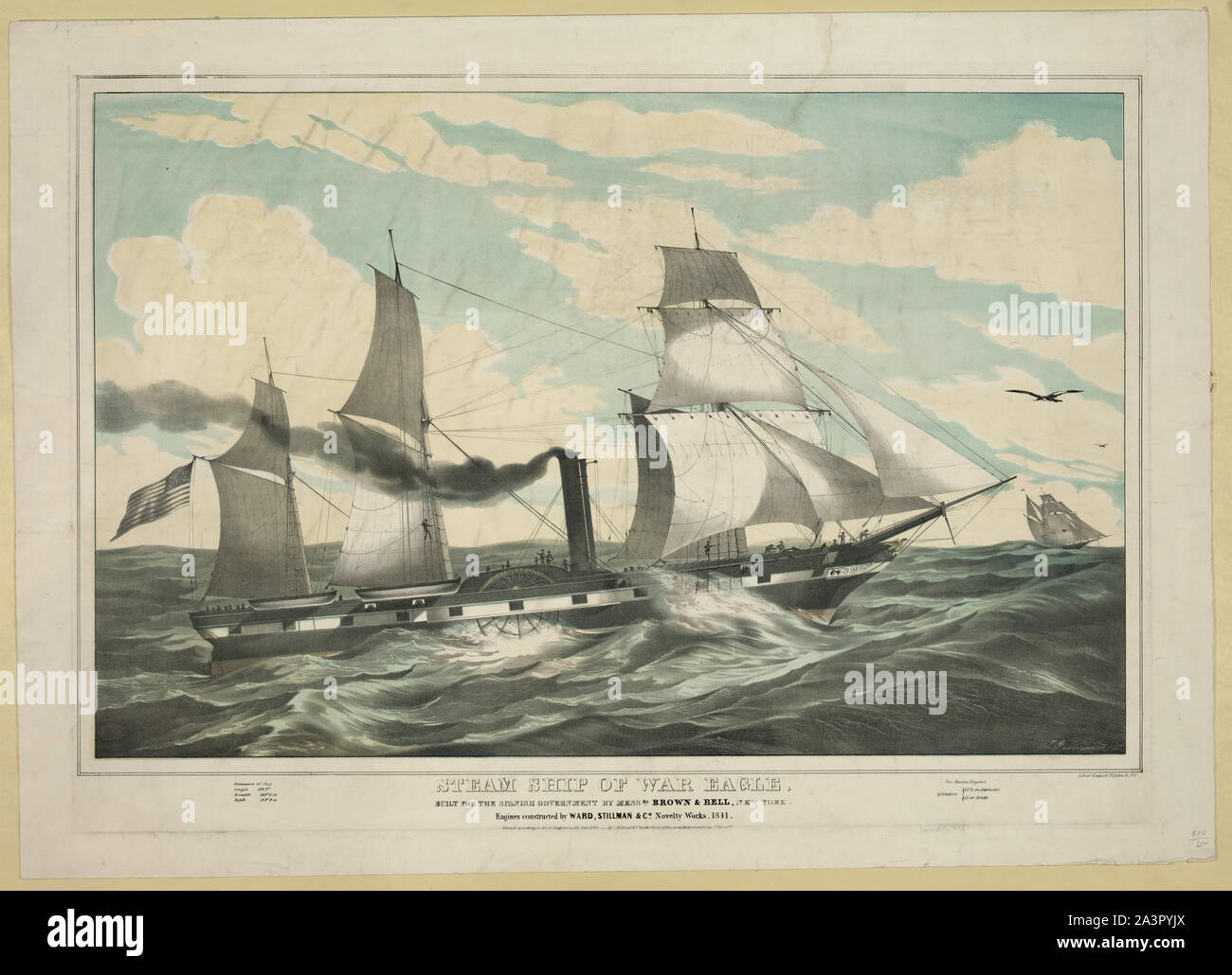 Steam ship of War Eagle Stock Photo - Alamy