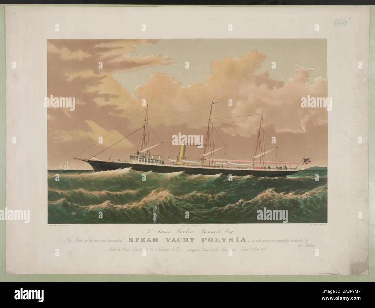 Steam yacht Polynia Stock Photo - Alamy