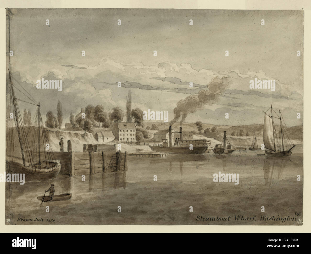Steamboat Wharf, Washington, D.C Stock Photo - Alamy