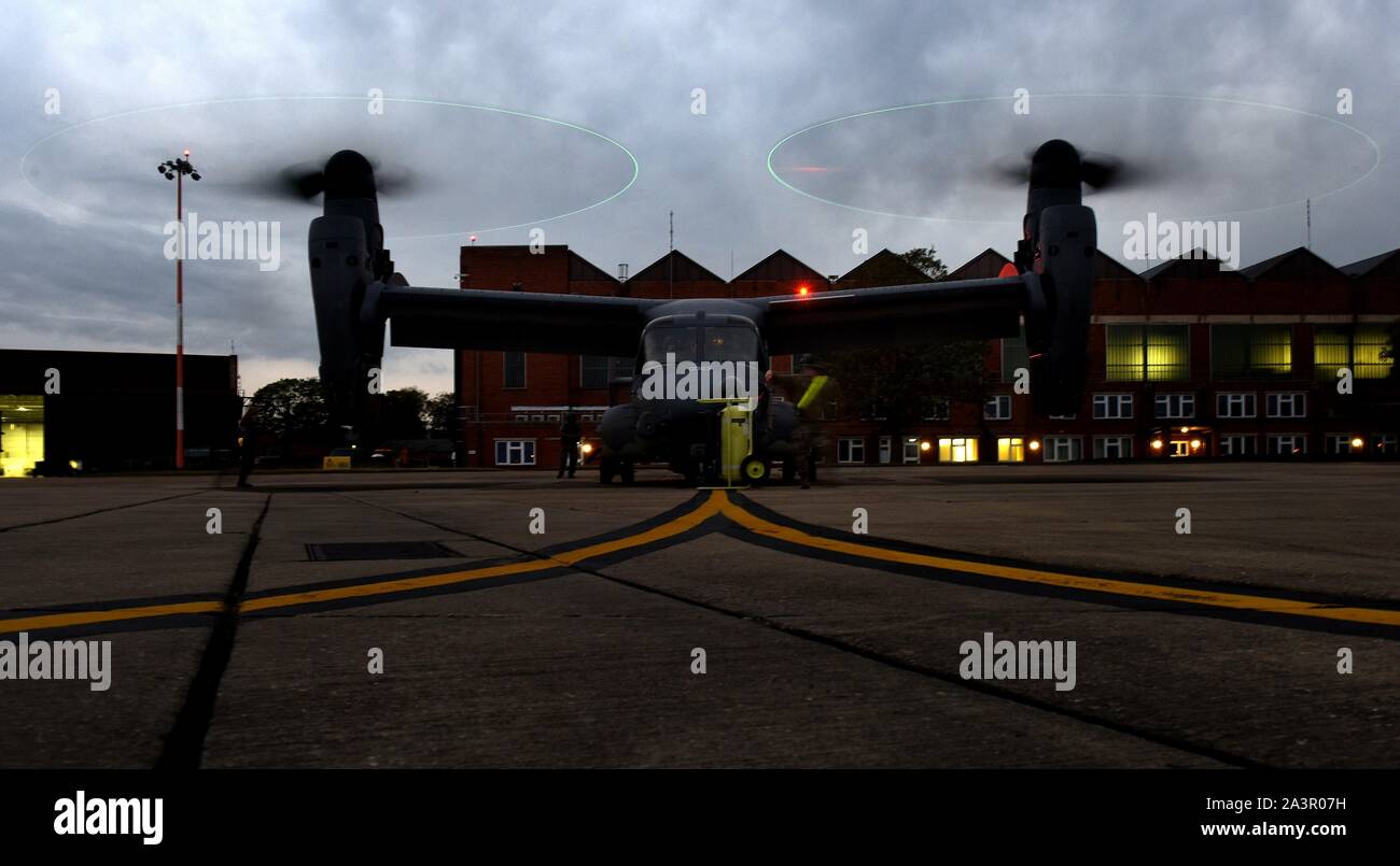 352nd special operations wing based raf mildenhall hi-res stock ...