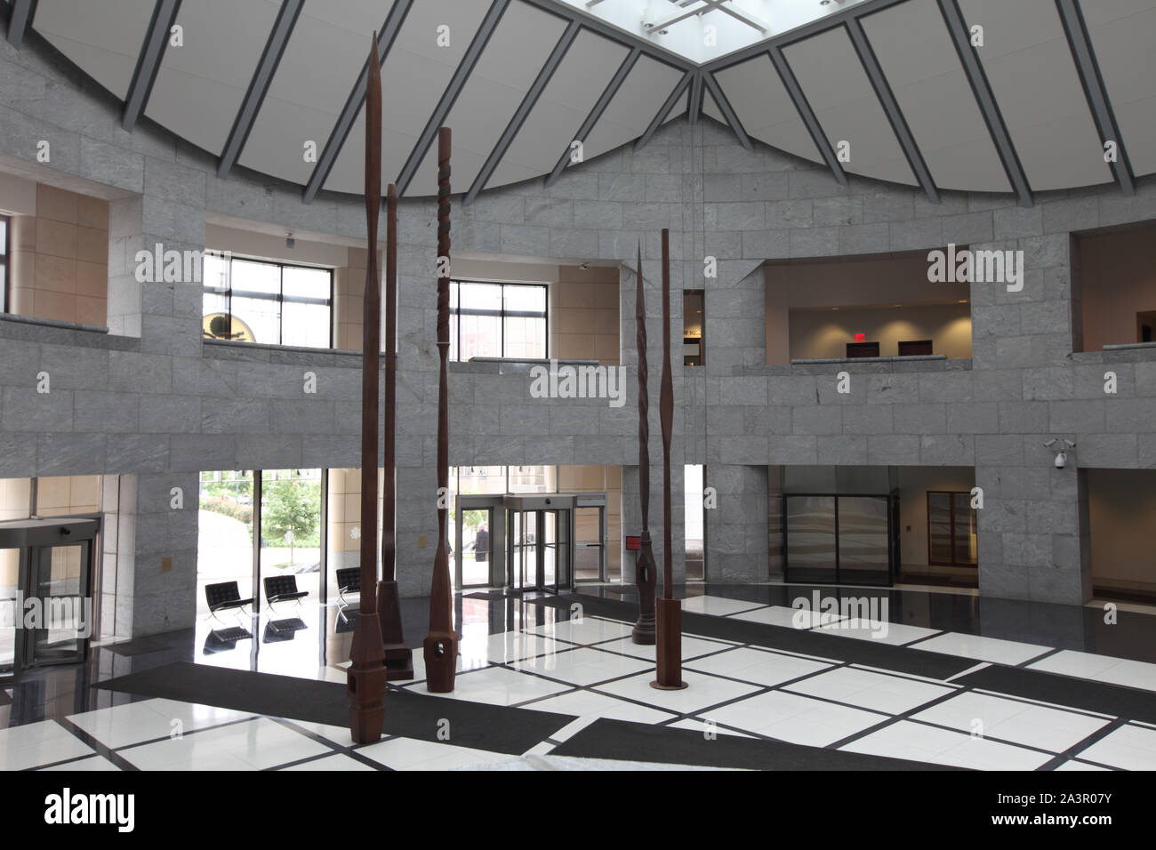 Steel sculpture The Sentinels of Justice at the Charles Evans Whittaker ...