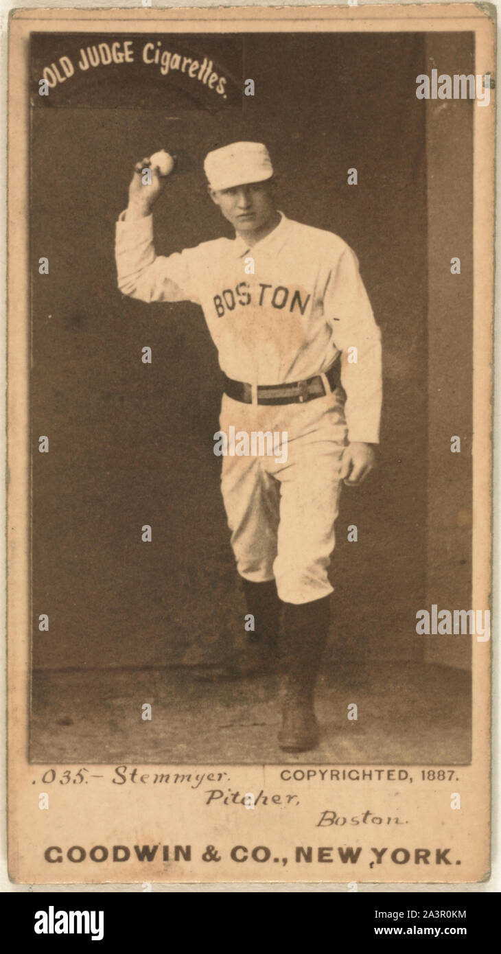 Stemmeyer, Boston Beaneaters, baseball card portrait Stock Photo - Alamy