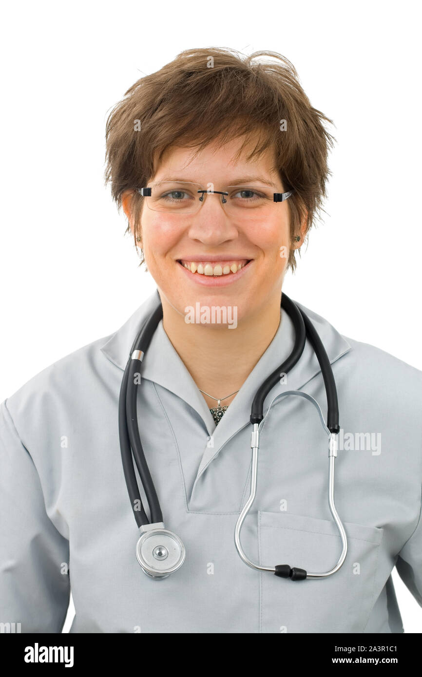 Young sweet doctor smiling hi-res stock photography and images - Alamy