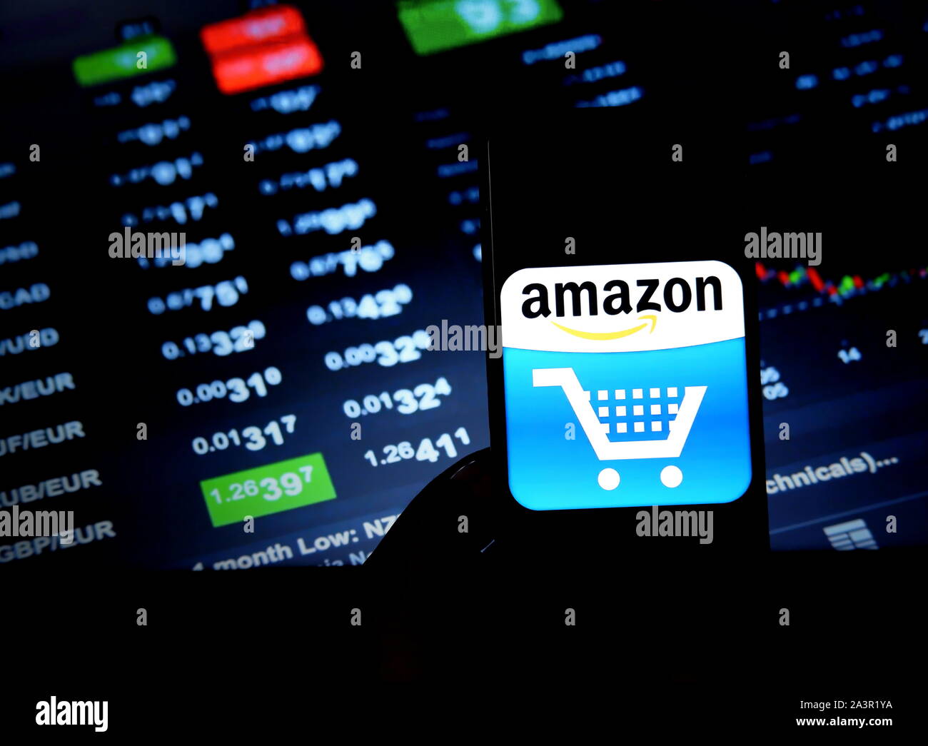 In this photo illustration an American multinational technology company ...