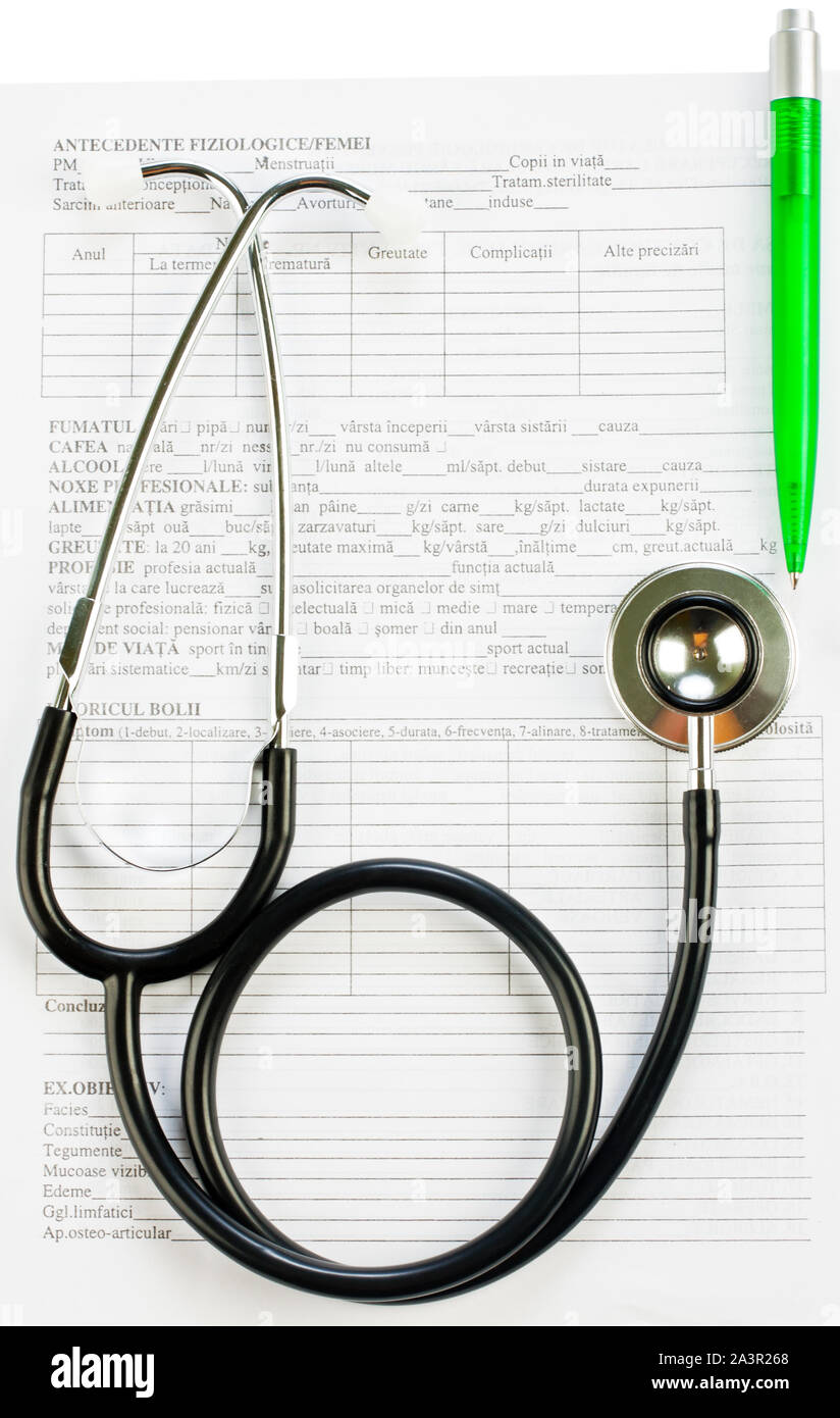 Sheet paper pen paperclip hi-res stock photography and images - Alamy