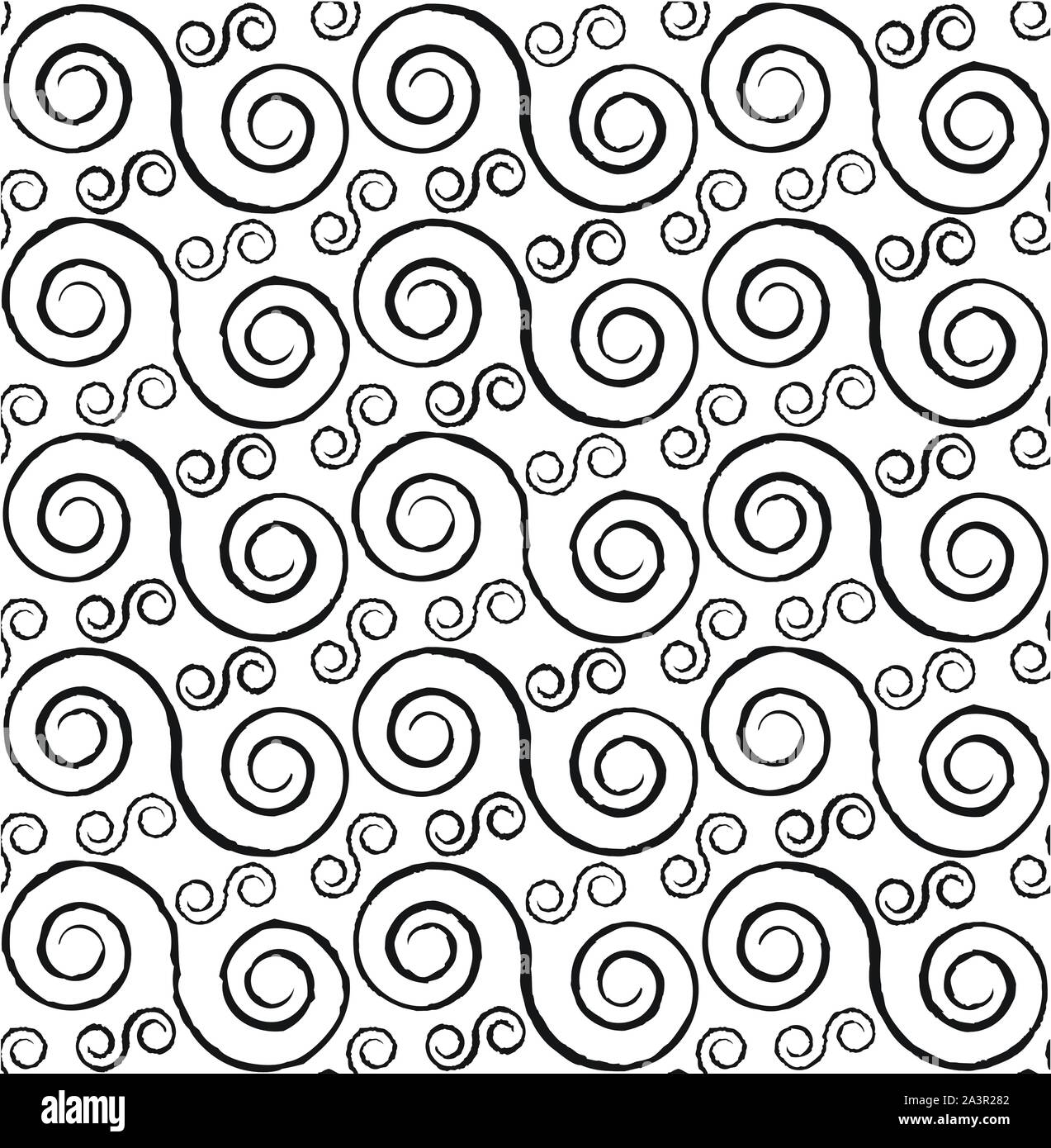 Spirals seamless pattern Stock Vector Image & Art - Alamy